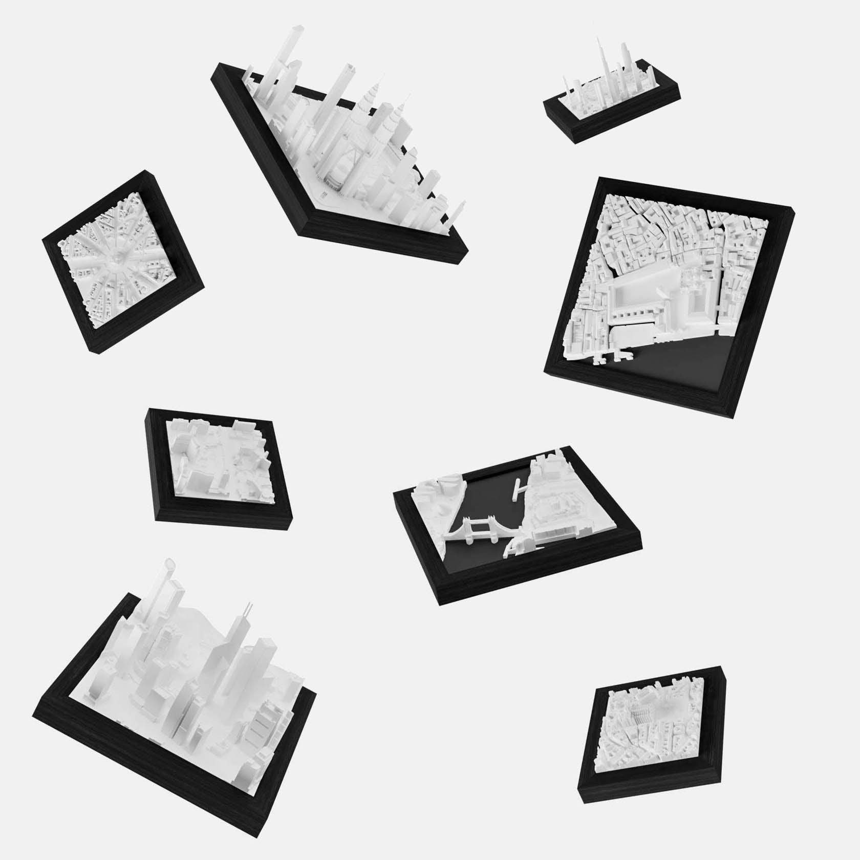 3D City Models from CITYFRAMES | 3D Printed City Maps