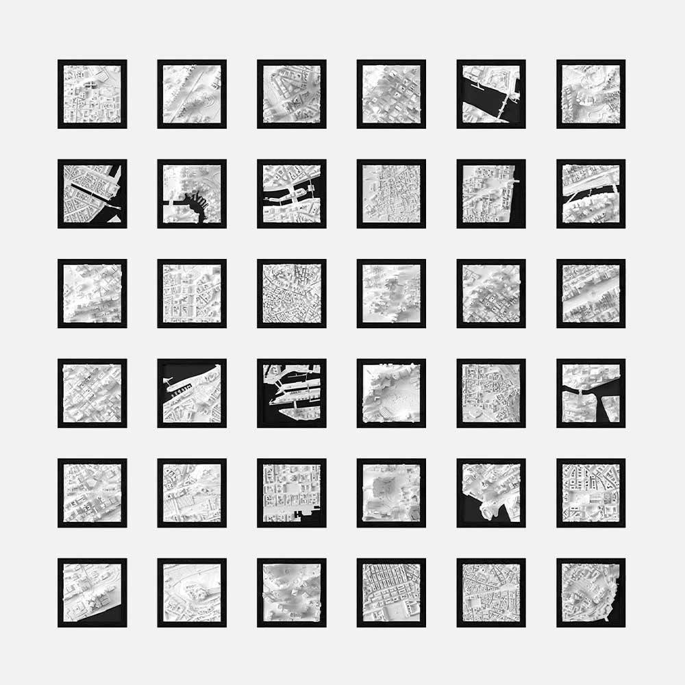 3D City Models from CITYFRAMES | 3D Printed City Maps