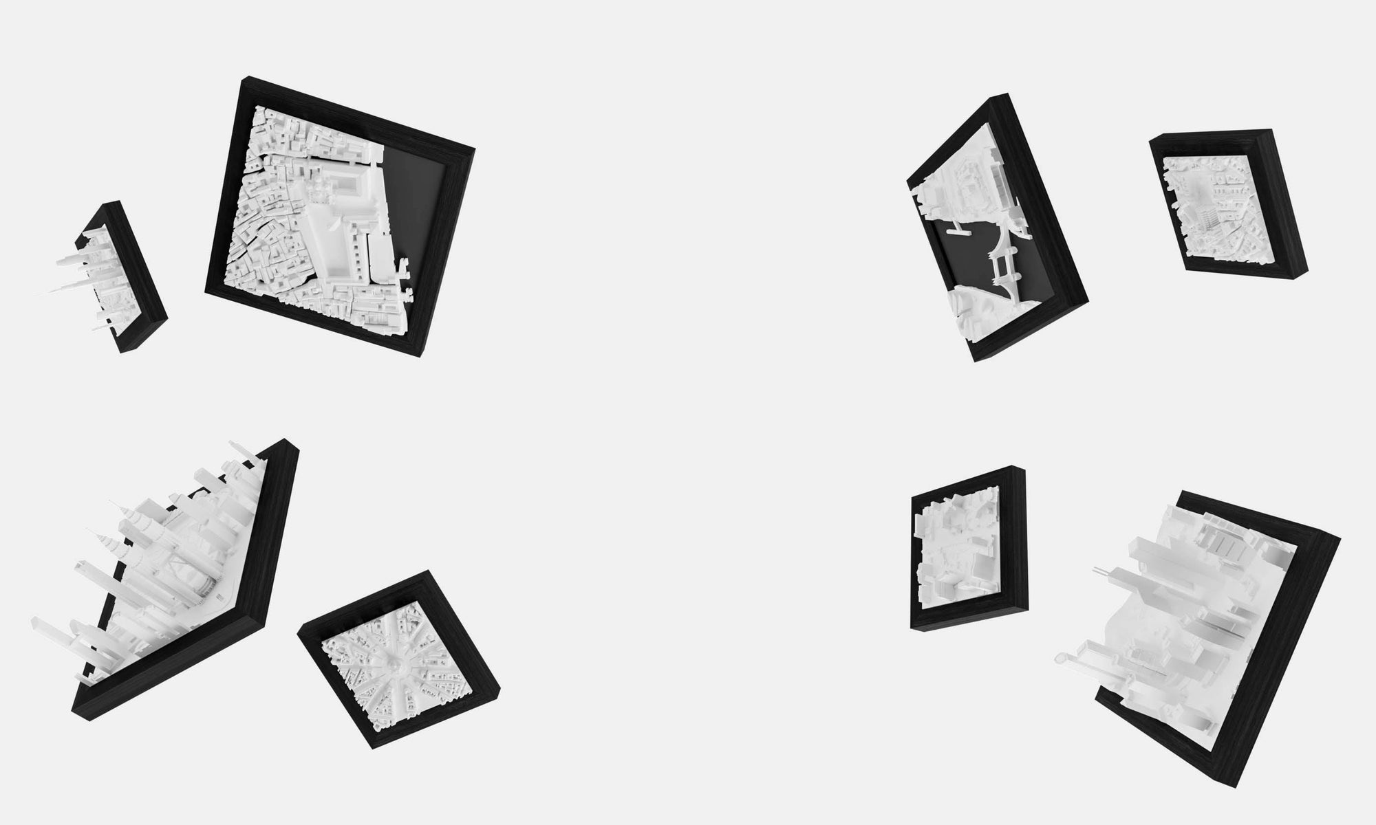 3D City Models from CITYFRAMES | 3D Printed City Maps