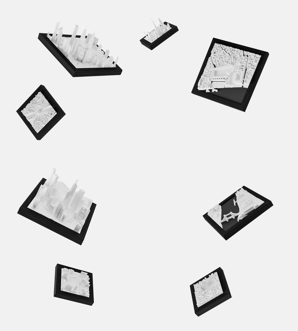 3D City Models from CITYFRAMES | 3D Printed City Maps